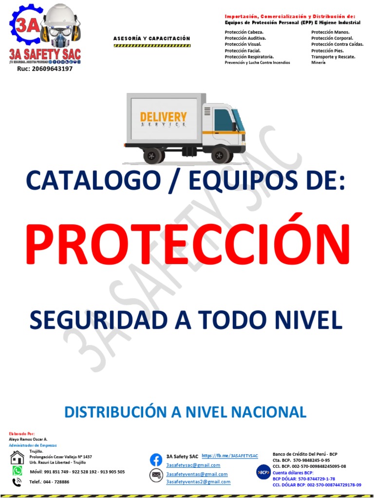 Catalogo - 3A Safety SAC - EPPs | PDF | Administración de Seguridad y Salud Ocupacional ...