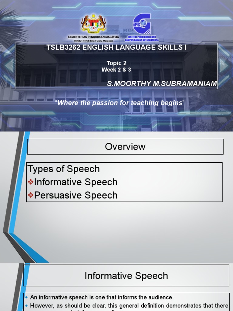 Types of Informative and Persuasive Speeches | PDF | Rhetoric | Persuasion