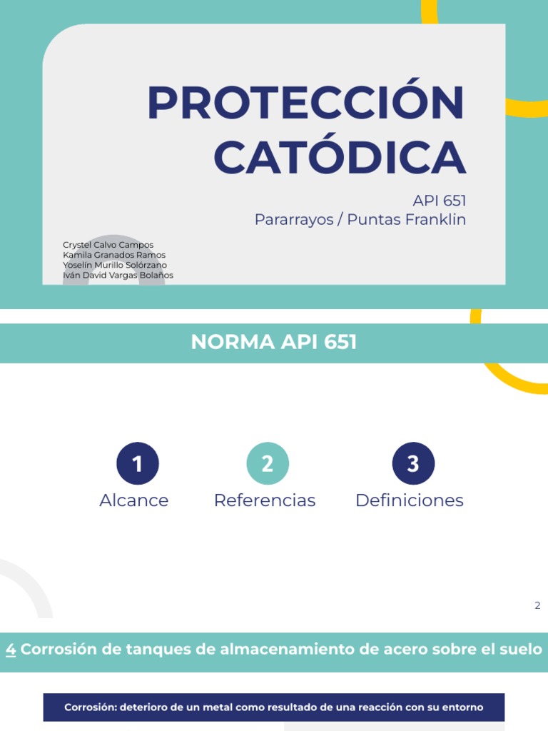 API 651 Protección Catódica G05 | PDF | Corrosión | Electroquímica