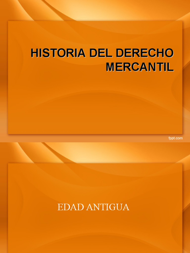 Historia Del Derecho Mercantil | PDF | Edades medias | Comercio