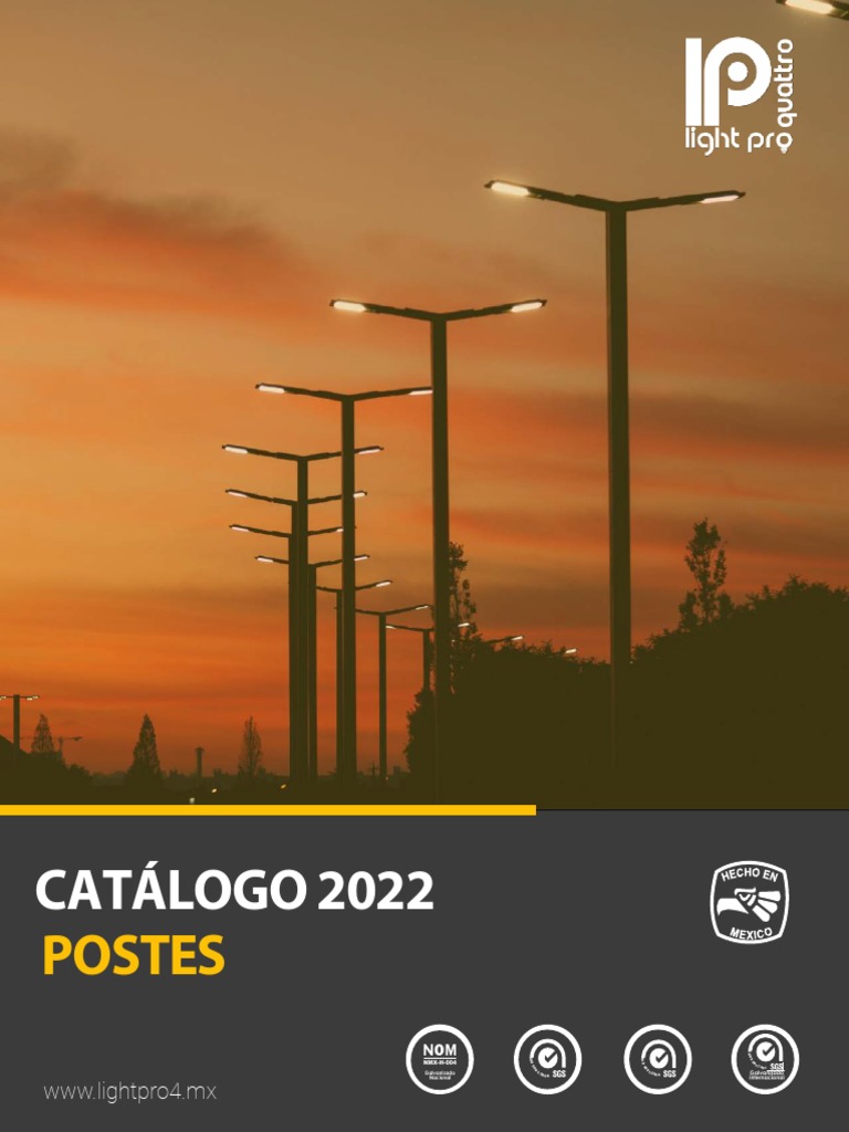 Catalogo Postes Lightpro 4 | PDF | Materiales | Rieles