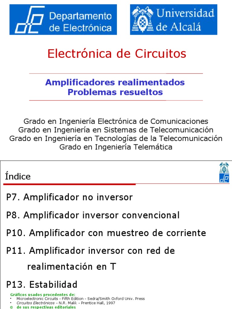 EC T3 Realimentacion TransparenciasProblemas P7+P8+P10+P11+P13 v26 Con Animaciones | PDF ...