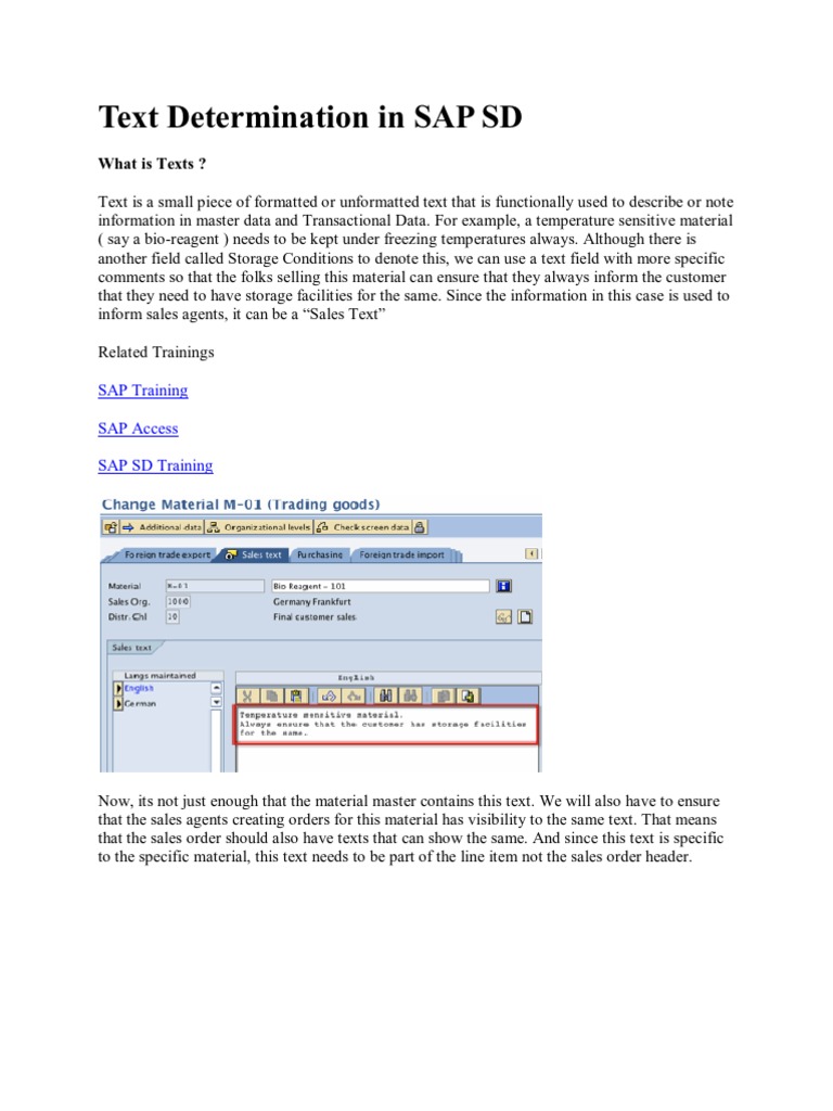 SAP CRM Text Management Overview | PDF | Subroutine | Object (Computer ...