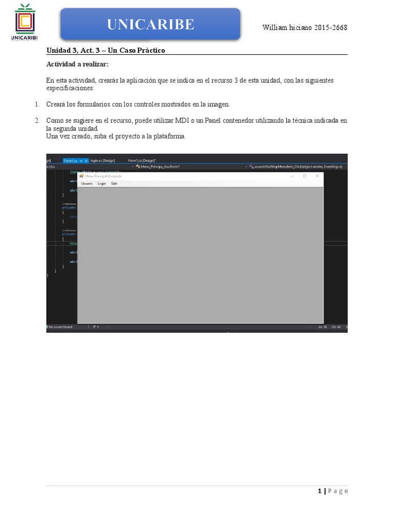 Unidad 3 Act 3 | PDF