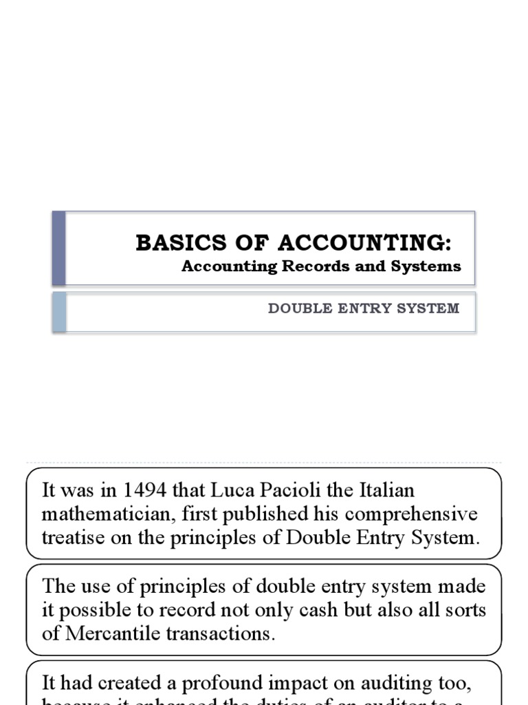 Basics of Accounting | PDF | Debits And Credits | Expense