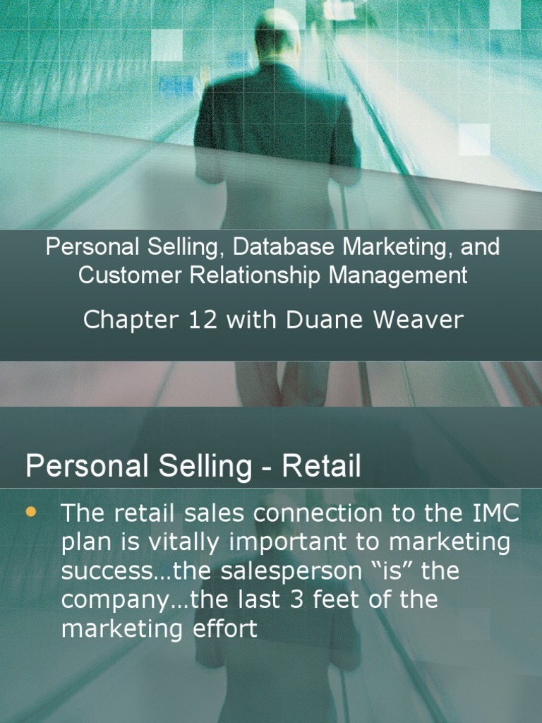 Personal Selling | PDF | Sales | Customer Relationship Management