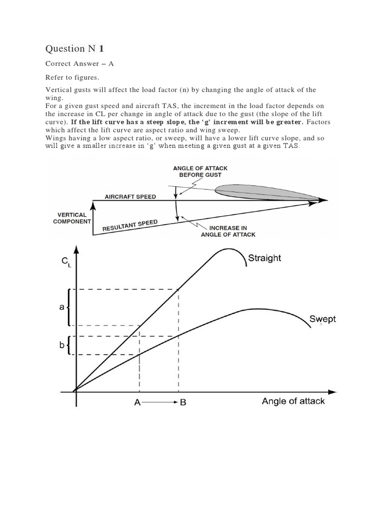 081 - Principles of Flight - Answers | PDF | Lift (Force) | Aircraft