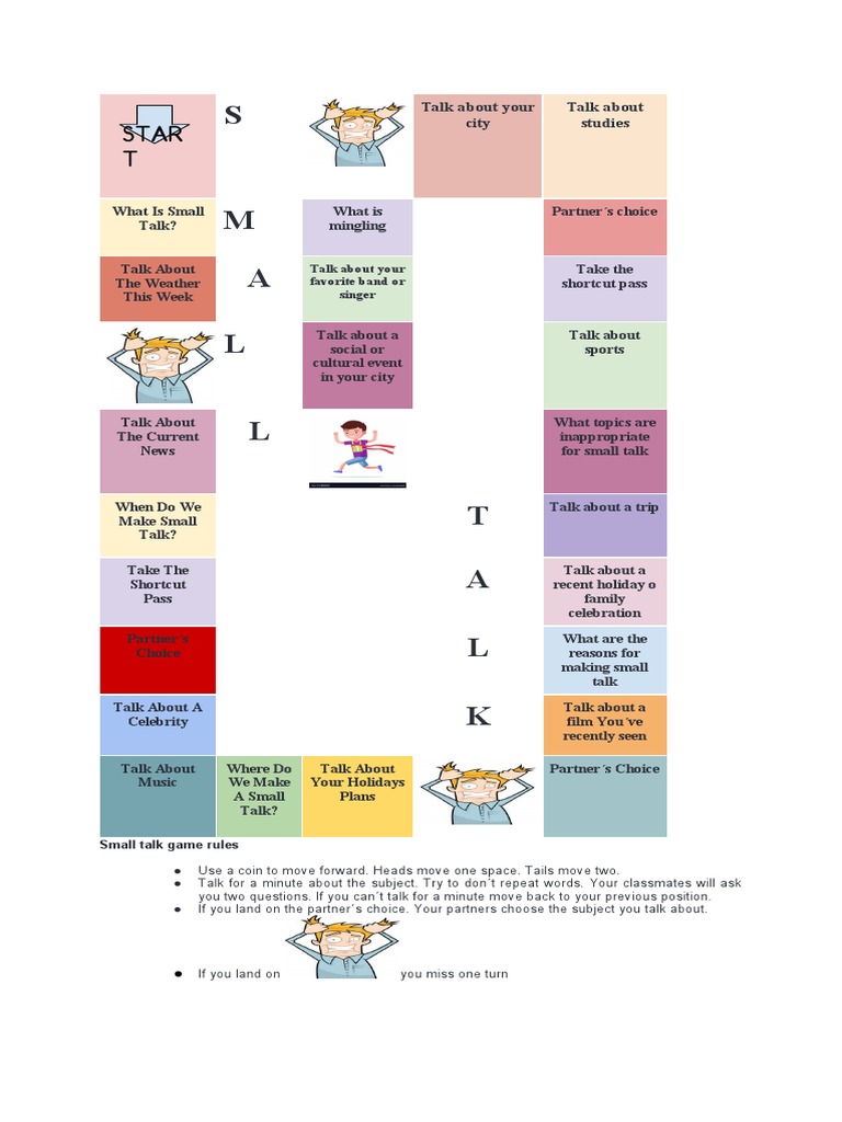 Small talk game | PDF | Human Communication | Communication