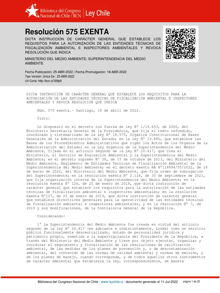 Resolucion-575-EXENTA - 25-ABR-2022 - Establece Requisitos ETFA y IA ...