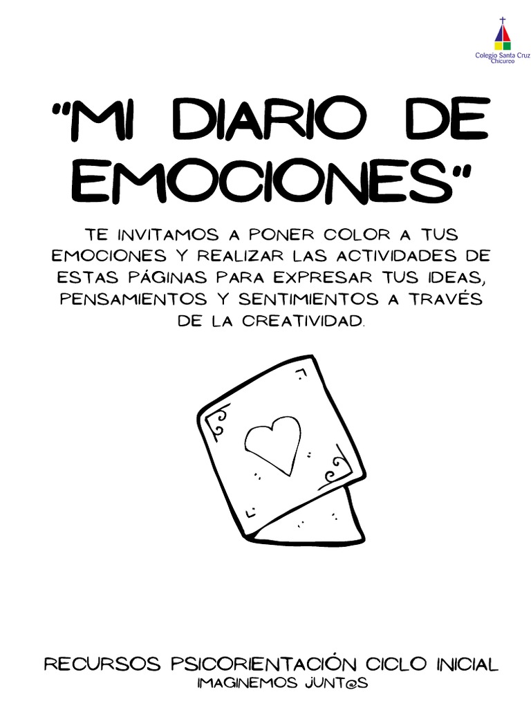 Cuadernillo Imprimible Mi Diario de Emociones | PDF | Lápiz