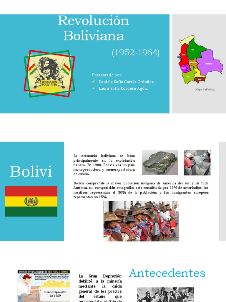 Infografía sobre la Revolución Nacional 1952 | PDF | Bolivia