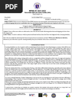 RPMS SY 2021-2022 Teacher Reflection Form (TRF) Teacher I-Iii | PDF ...