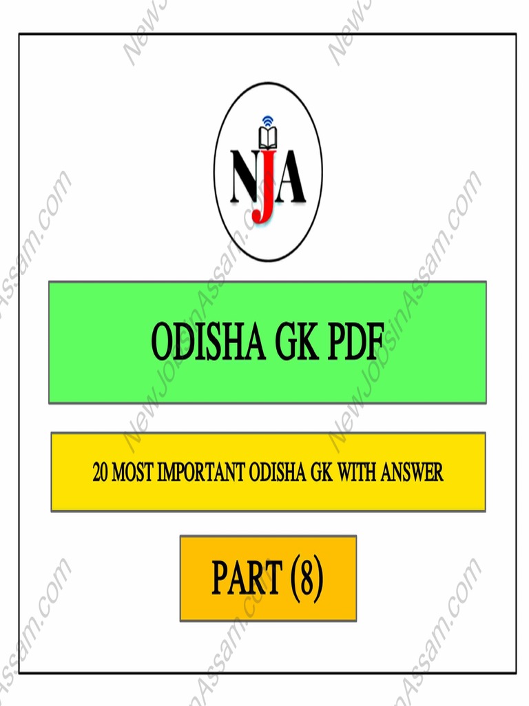 Odisha GK PDF 8 | PDF