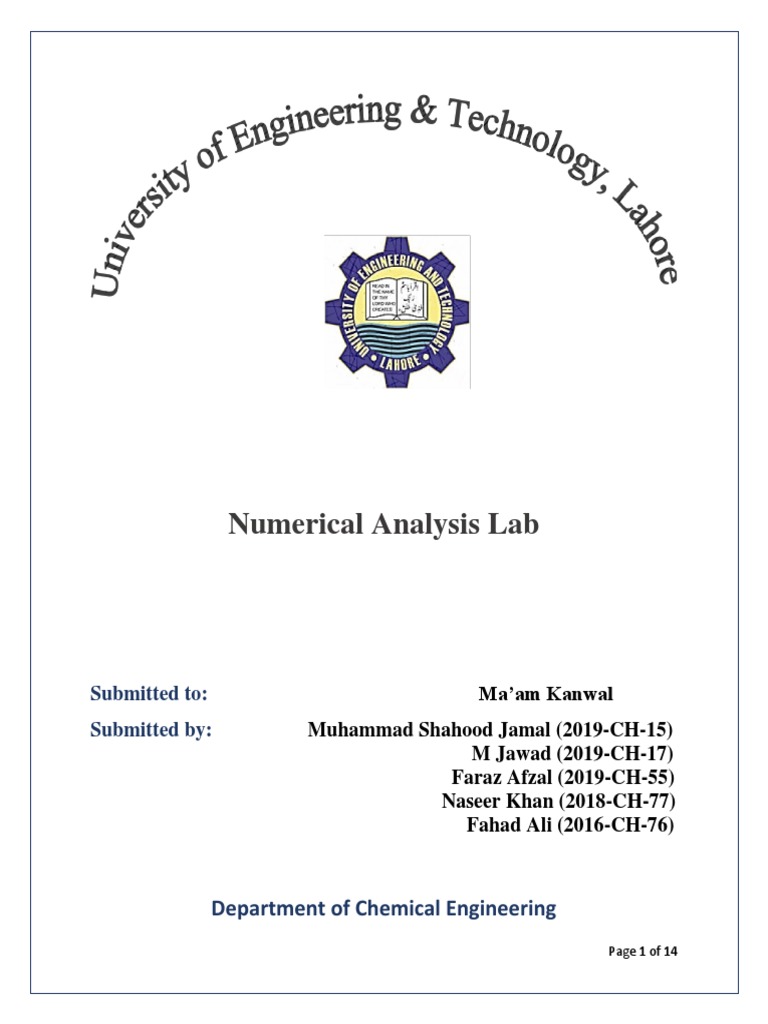 Numerical Analysis Assignment | PDF | Linear Algebra | Mathematical Relations