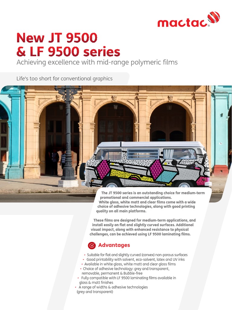 Mactac 9500 Series en 03 | PDF | Adhesive | Lamination