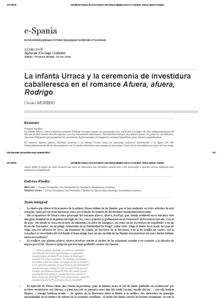 La Infanta Urraca y La Ceremonia de Investidura Caballeresca en El ...