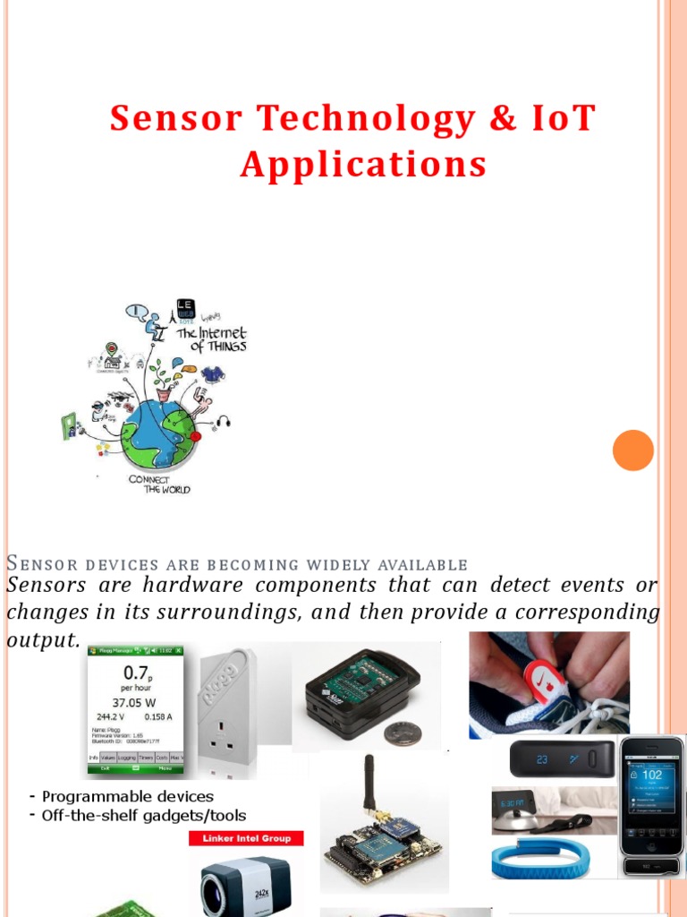 IoT Sensor Technology Overview | PDF | Internet Of Things | Computer ...