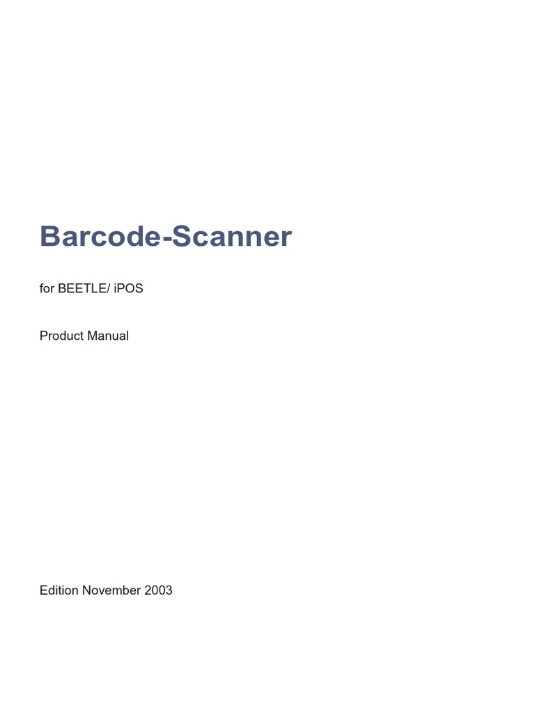 Wincor Nixdorf Barcode Scanner For BEETLE iPOS | PDF | Barcode | Electromagnetic Interference