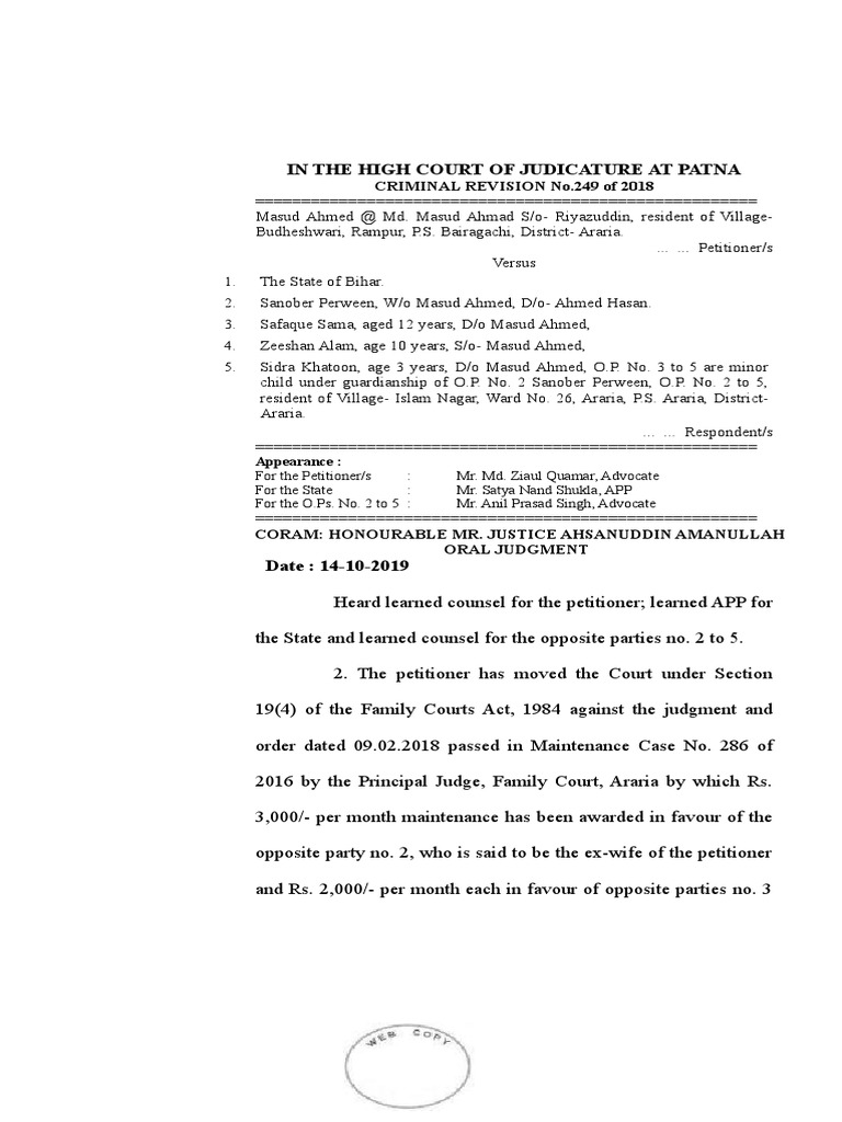 Masud Ahmed at Md. Masud Ahmad Vs The State of Bihar and Ors On 14 ...
