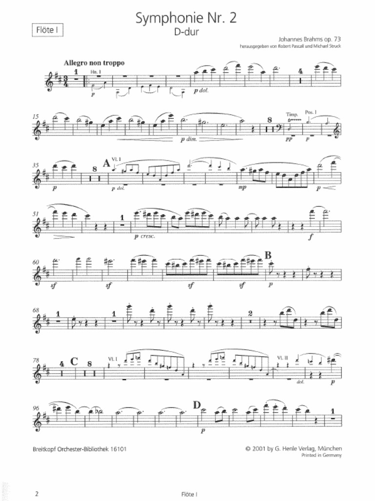 Brahms Flute I | PDF