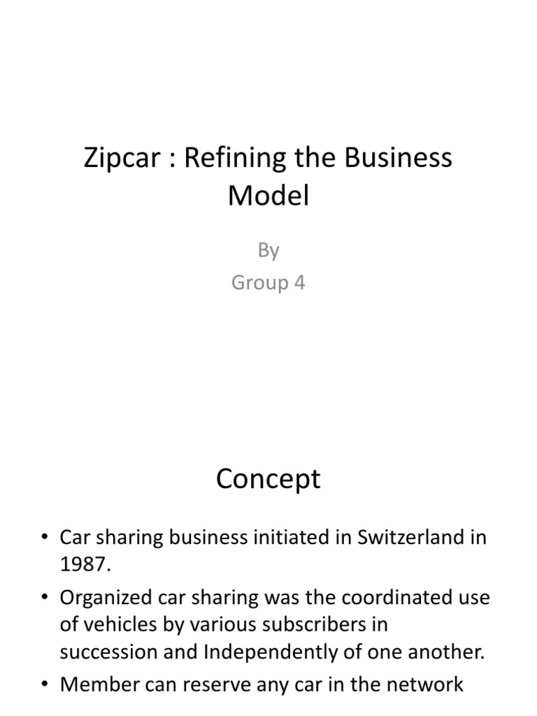 Refining the Zipcar Business Model Through Strategic Planning and ...