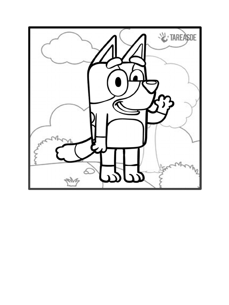 Bluey para Colorear PDF | PDF