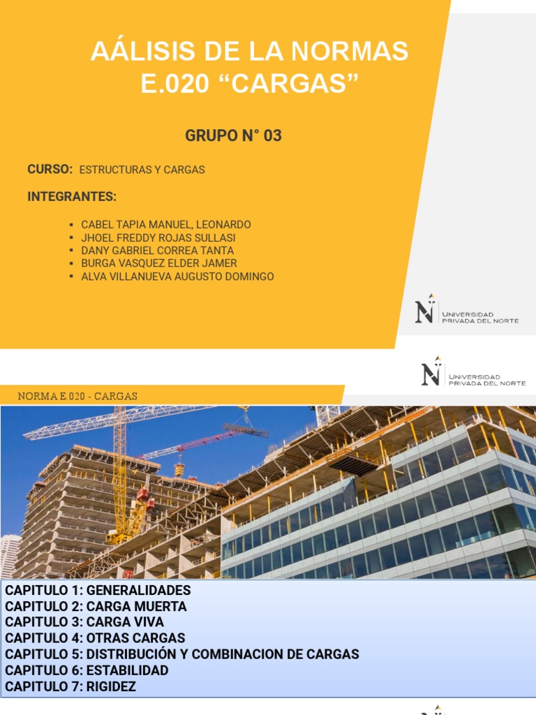 Trabajo - Analisis Norma - E020 | PDF | Hormigón | Tierra