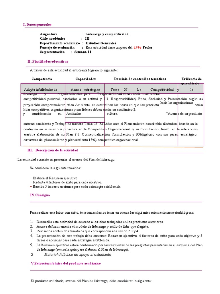 Guia Pa2 | PDF | Planificación | Liderazgo
