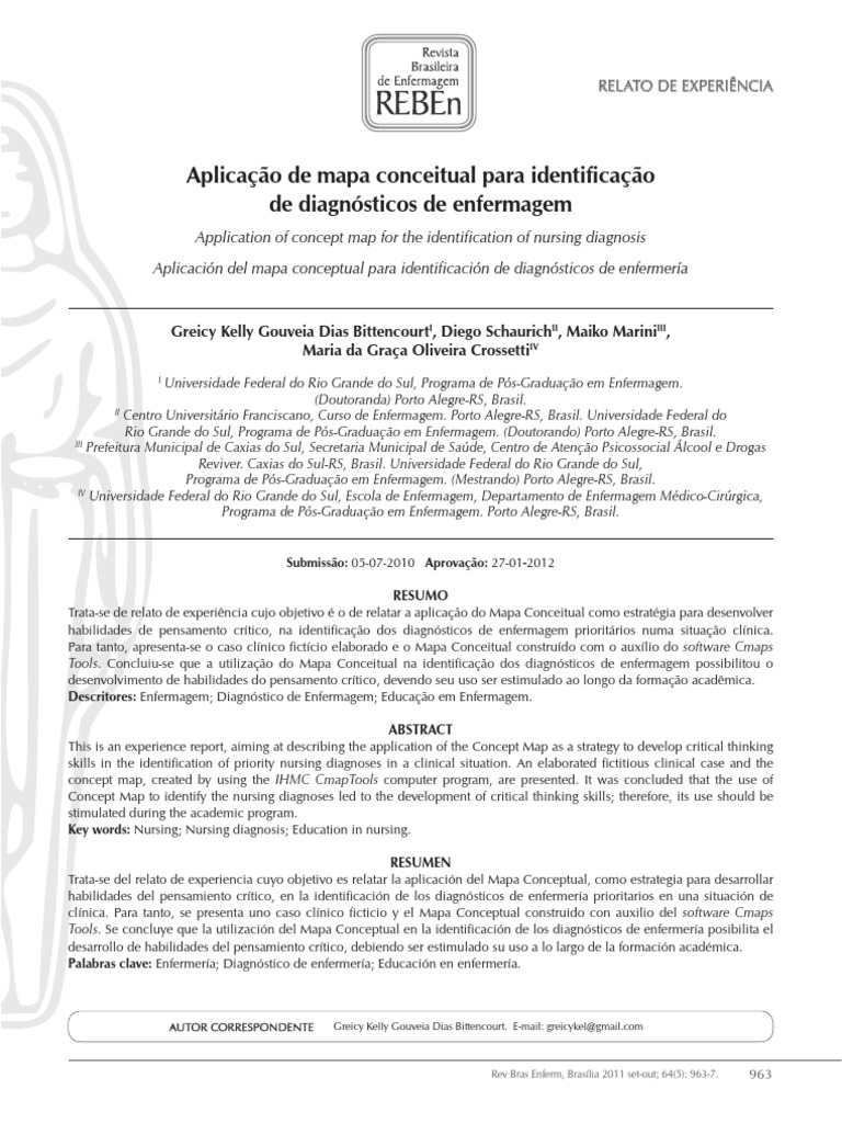 Artigo MAPA CONCEITUAL REBEN | PDF | Pensamento | Conhecimento