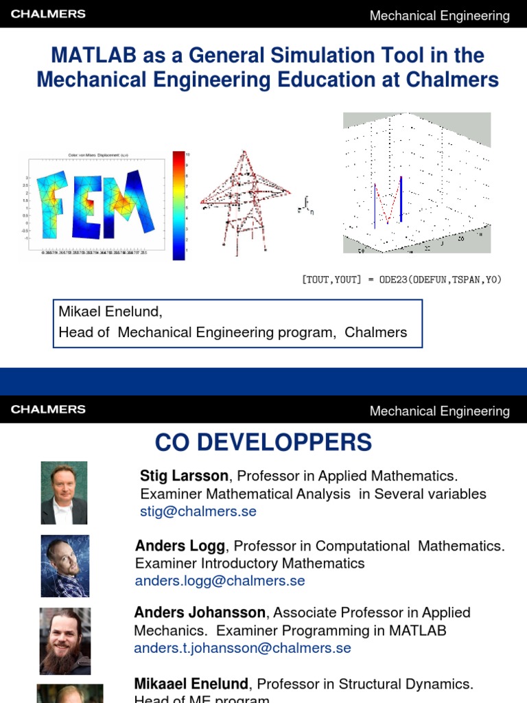 Matlab As A General Simulation Tool | PDF | Simulation | Engineering