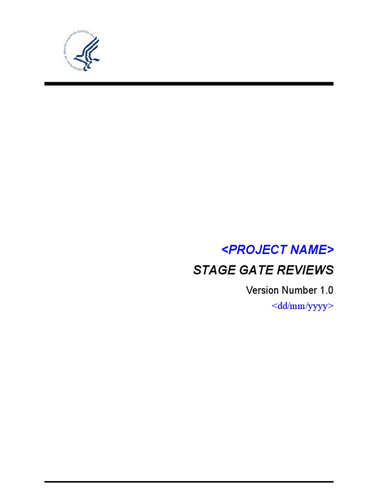 EPLC Stage Gate Reviews Template | PDF | Project Management | Risk