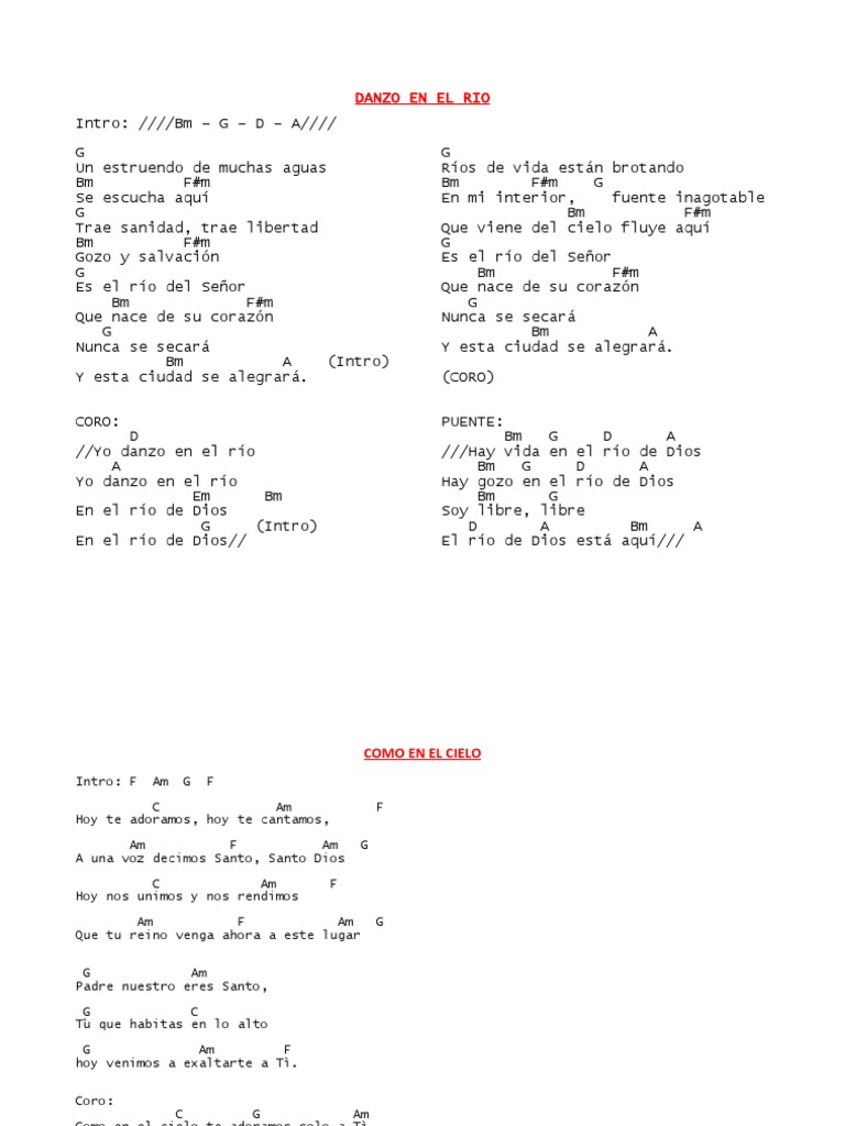 Letra Canciones Viaje | PDF