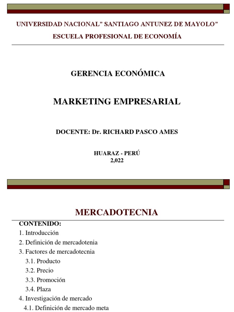 Marketing Empresarial | PDF | Marketing | Producto (Negocio)