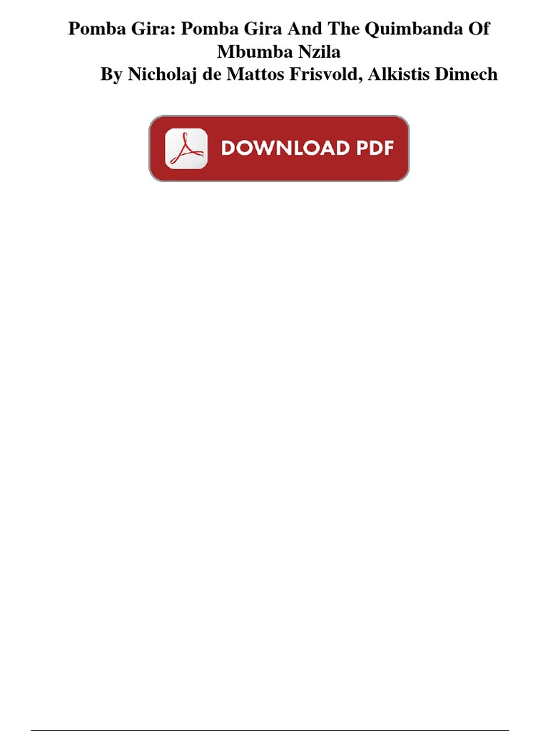 Pomba Gira - Pomba Gira and TH | PDF | Religious Faiths | Anthropology Of Religion