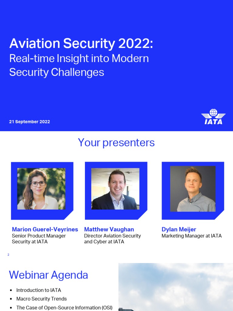 IATA Security Presentation AVSEC Insight | PDF | Risk | Risk Assessment