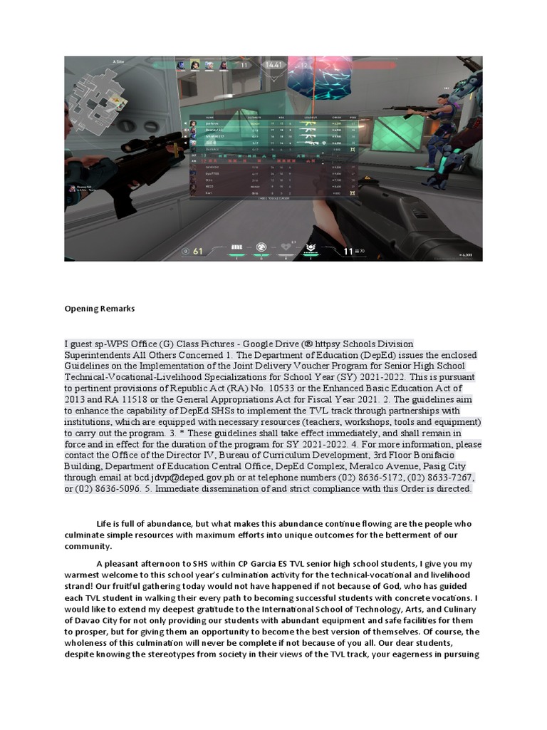 Opening Remarks | PDF