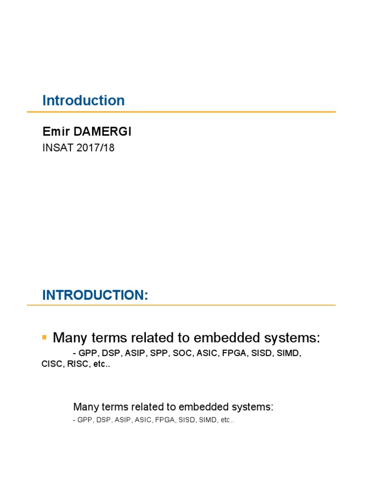 Chap00 Embedded General Introduction | PDF | Central Processing Unit | System On A Chip