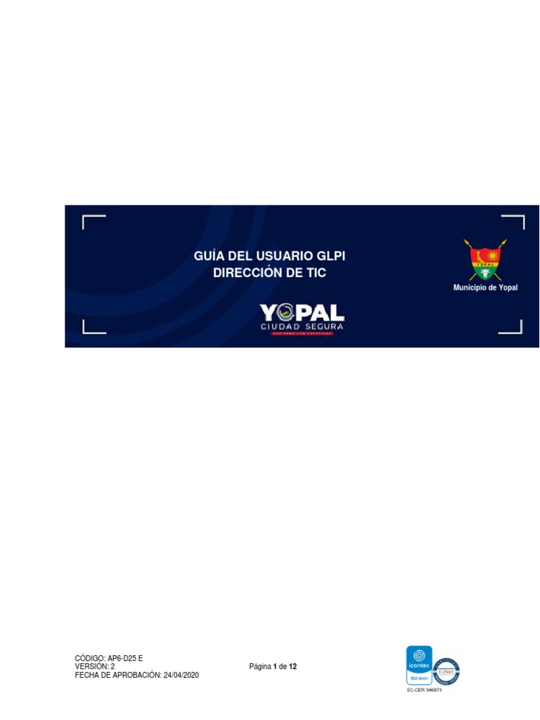 Manual de Usuario Glpi Ok | PDF | Soporte técnico | Software