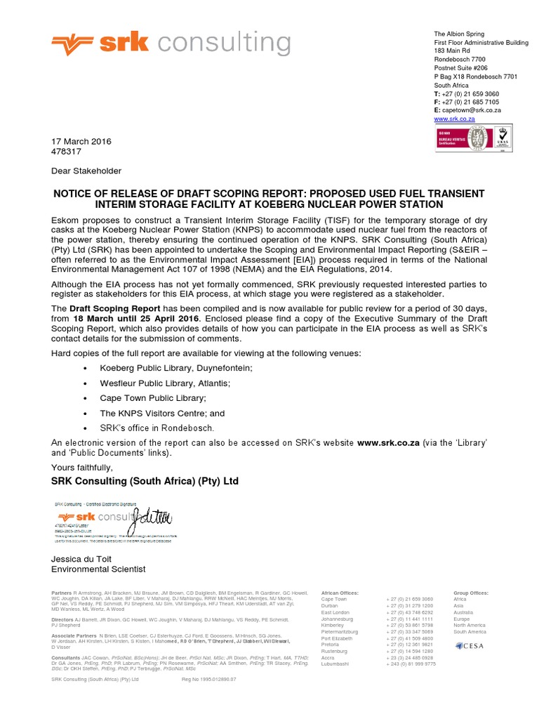 Appendix K Notification Letters and Emails To Registered IAPs | PDF ...