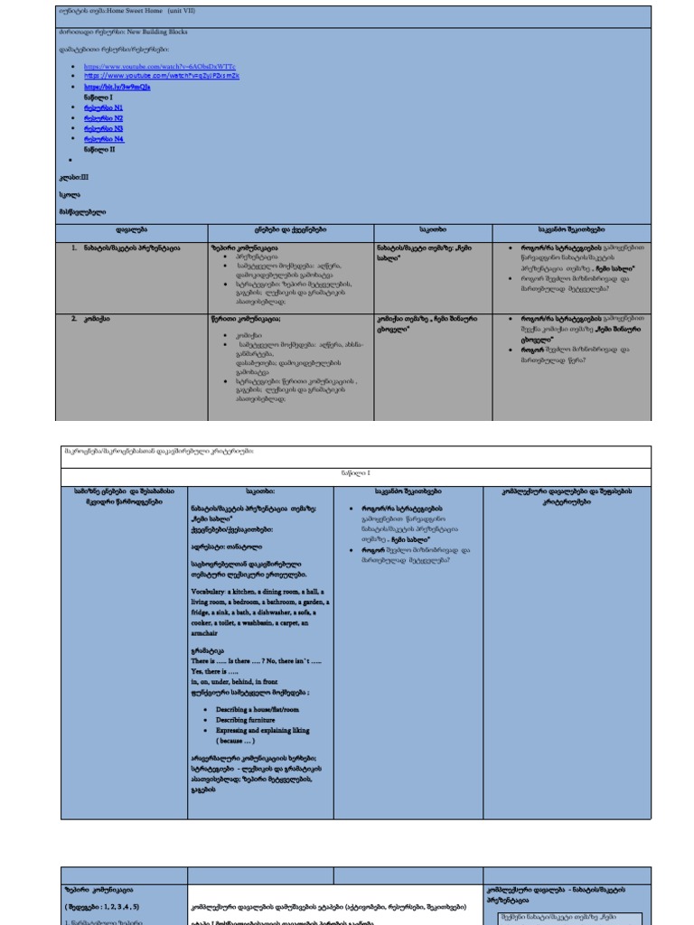 ინგლ. III კლასი NBB, U 7 მარიამ მატიაშვილი | PDF