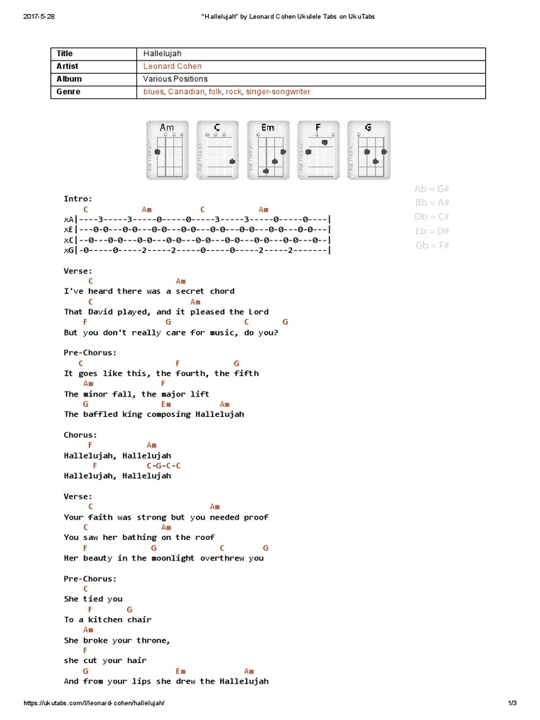 Hallelujah | PDF | Song Structure