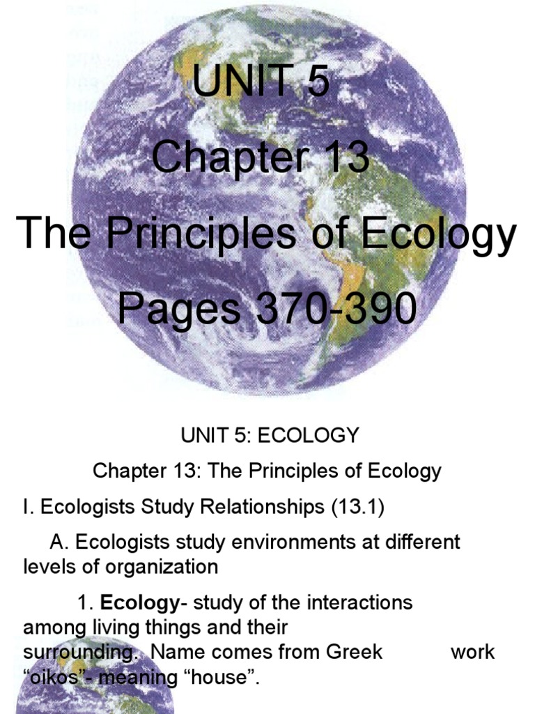 10TH Grade Chapter 13 Ecology | PDF | Food Web | Ecosystem
