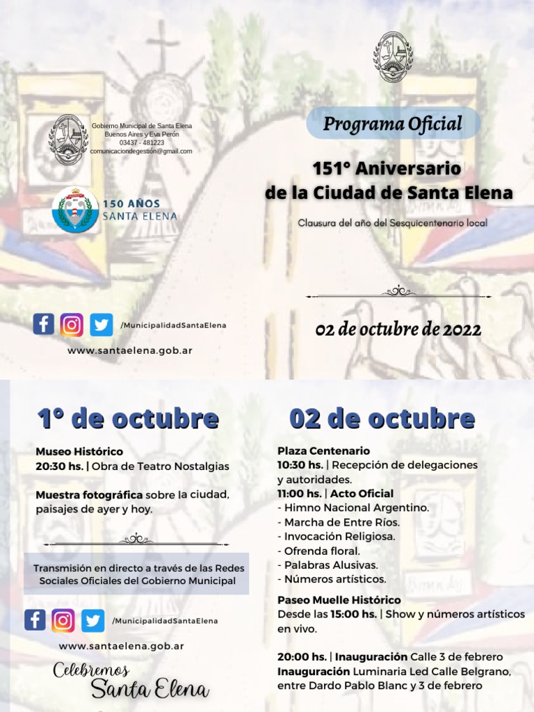 Programa Aniversario | PDF