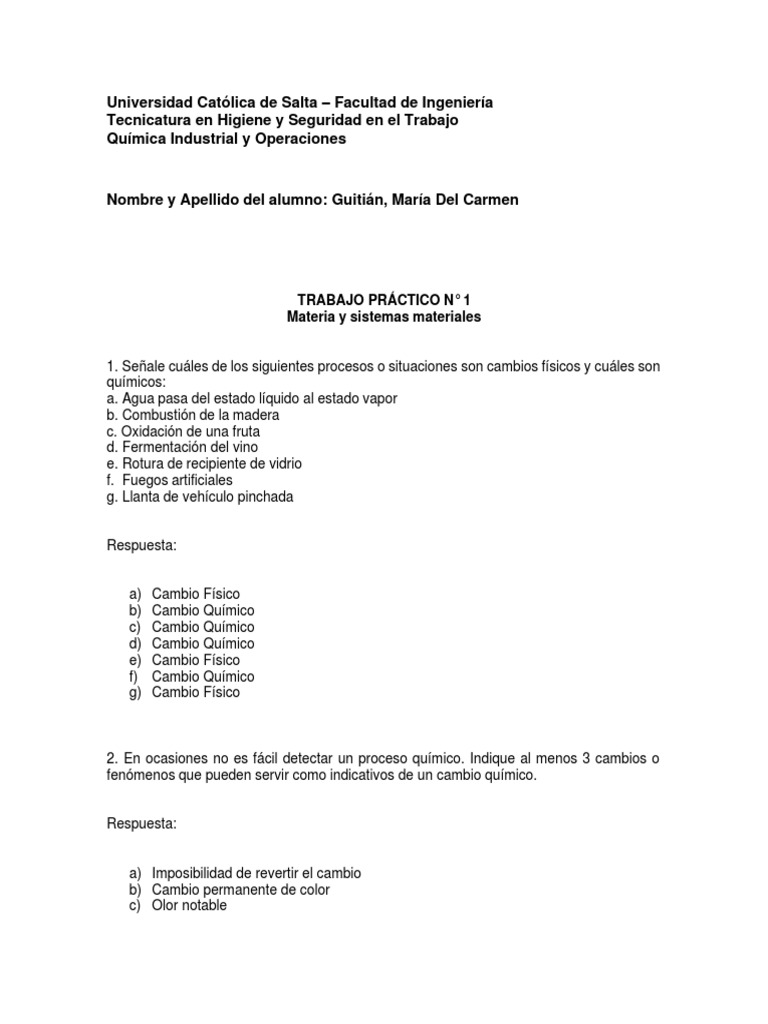 Trabajo Práctico N°1 | PDF | Agua | Destilación