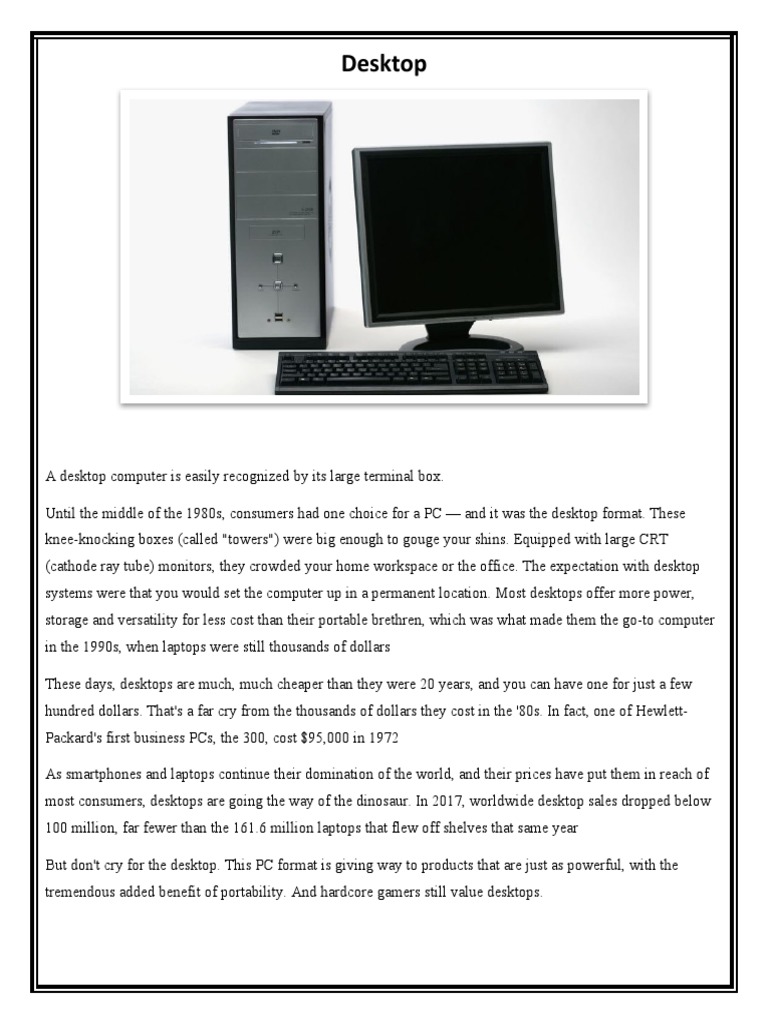 Different Types of Computers and Their Functions | PDF | Personal Digital Assistant | Desktop ...