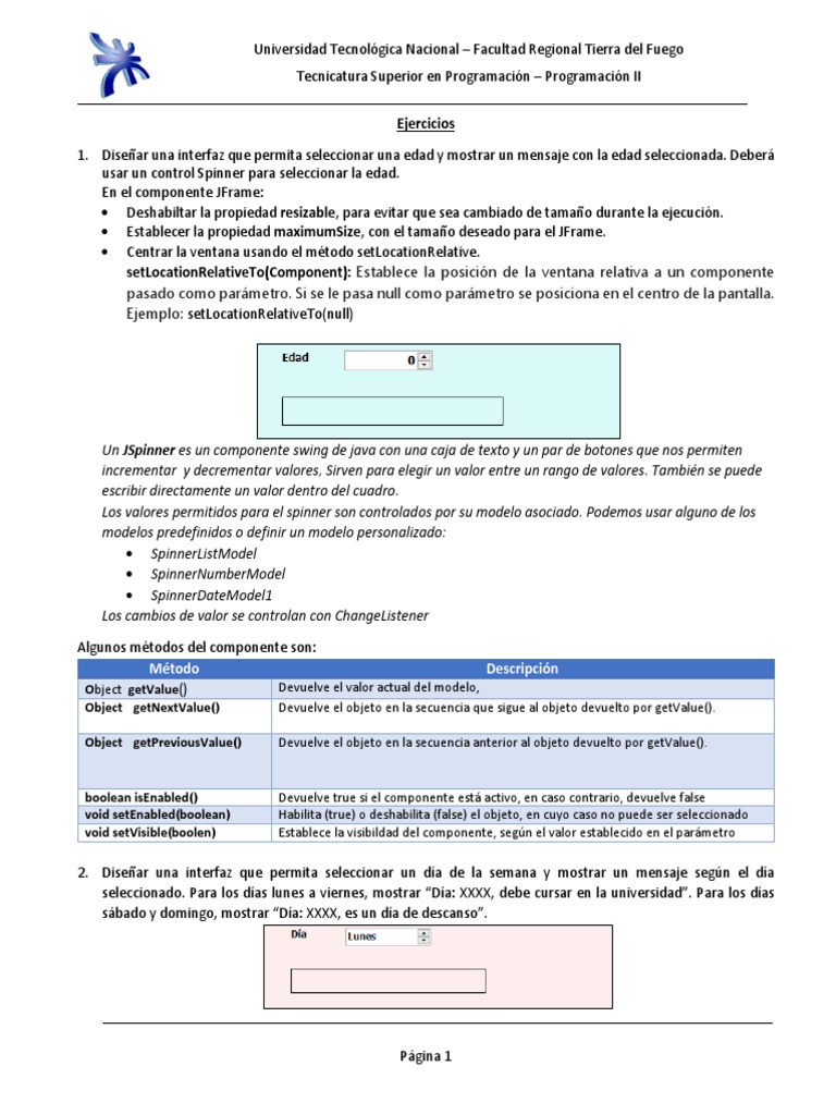 Practica3 GUI | PDF | Objeto (informática) | Java (lenguaje de programación)