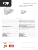 Ficha Tecnica Pila Talishte Lavadero Izquierdo | PDF