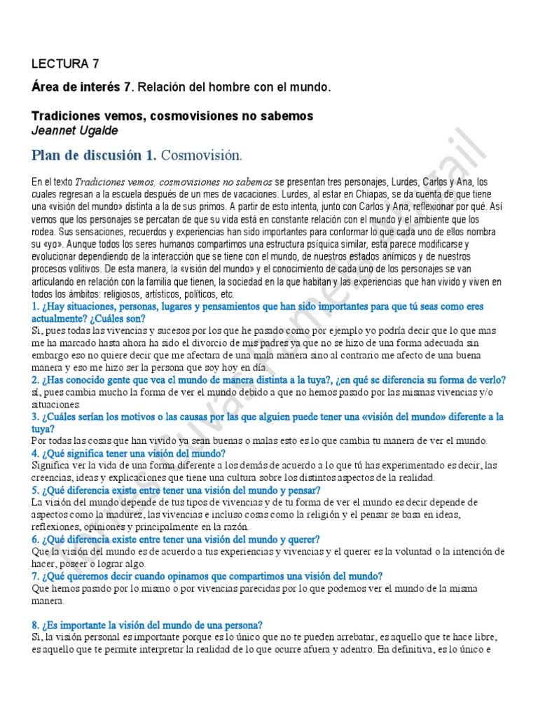 Lectura 7 | PDF | Razón | Pensamiento