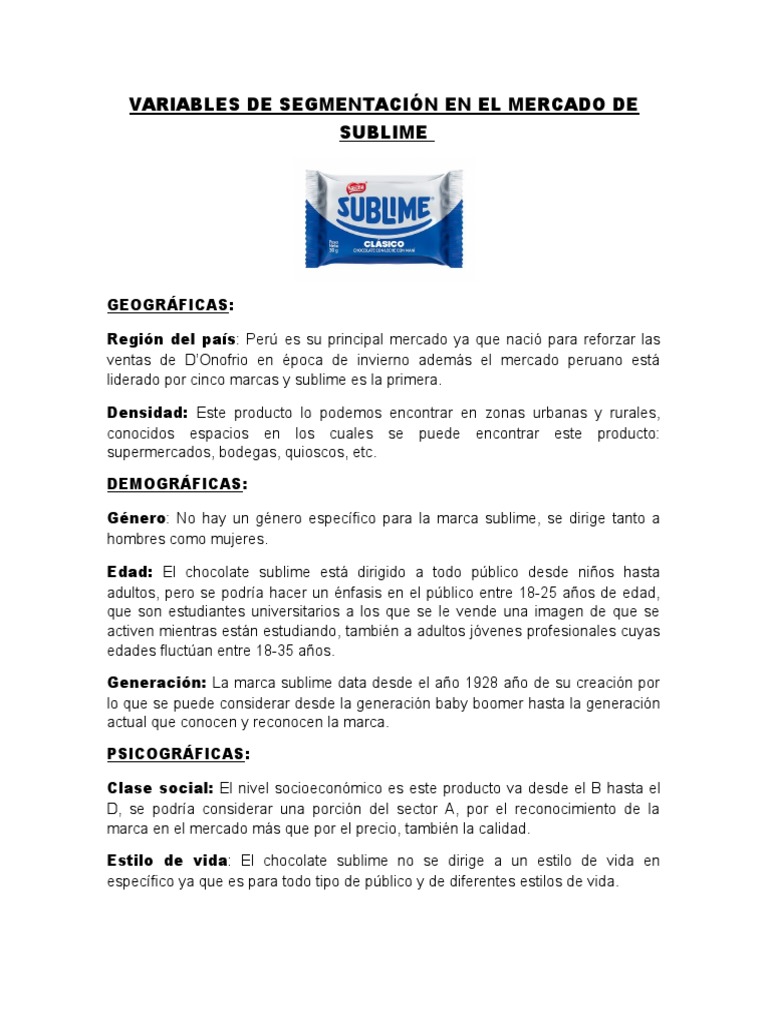 Variables de Segmentación en El Mercado de Sublime | Descargar gratis ...
