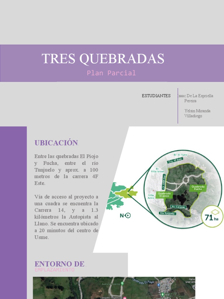 Plan Parcial 3 Quebradas | PDF